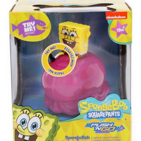 Nickelodeon | Toys | Spongebob Squarepants Jellyfish Racer Push N Go ...